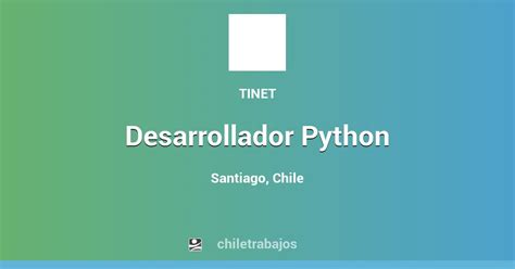 Desarrollador Python Santiago Chiletrabajos