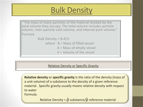Absolute Density Vs Bulk Density At Sara Gosman Blog