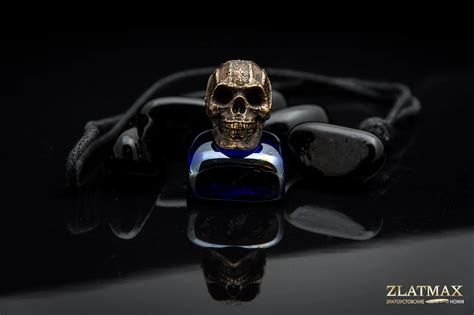 Темлячная Бусина «Череп киберпанк» zlat-1042 купить по цене 900 руб