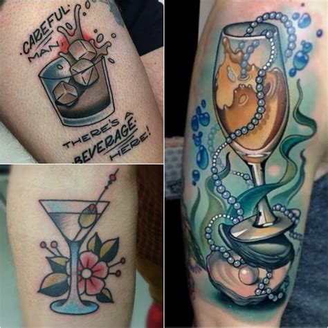 Stunning Tattoos For Bartenders Best Cocktail And Drink Tattoo Ideas