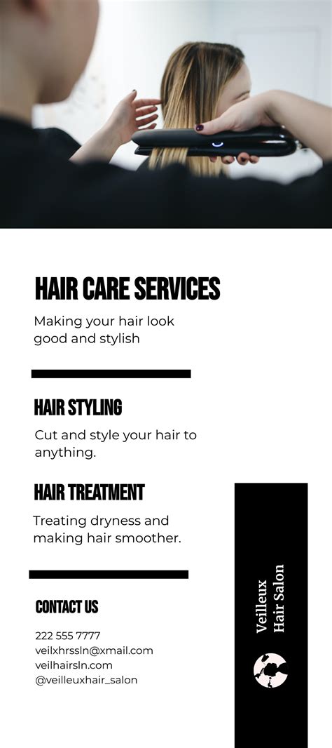 Free Classy Salon Dl Card Template To Edit Online