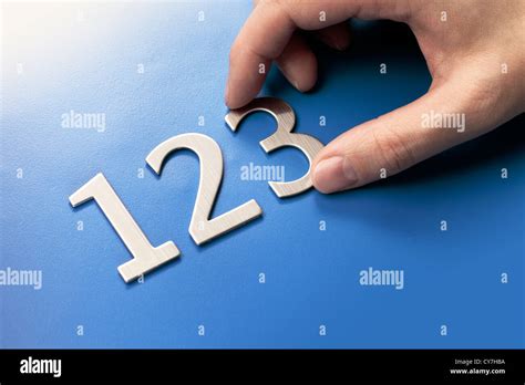 Man Adding Numbers In Order Stock Photo Alamy