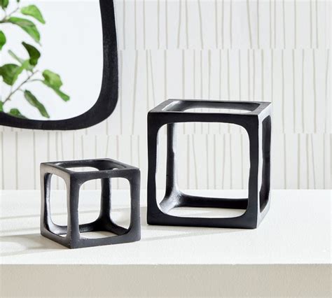 Cube Sculptures Set Of 2 Pottery Barn