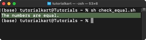 How To Check If Two Numbers Are Equal In Bash Examples
