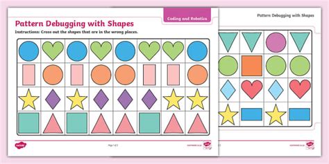 Grade R Robotics And Coding Debugging With Shapes