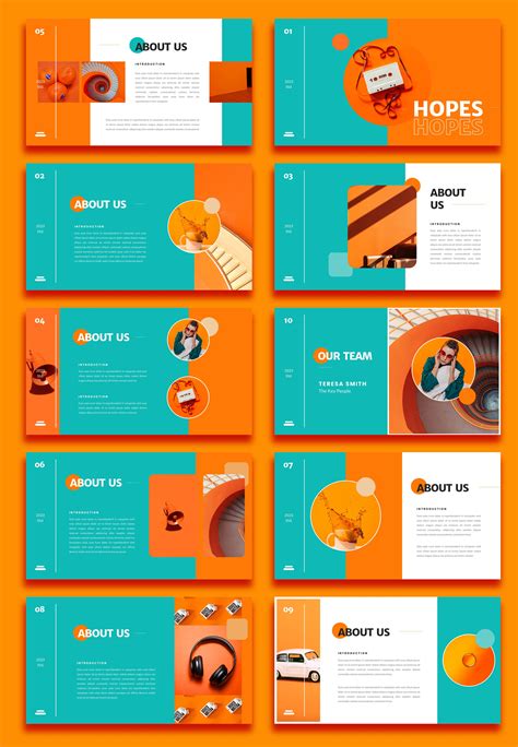 Hopes Creative Business Presentation Template Graphic Design