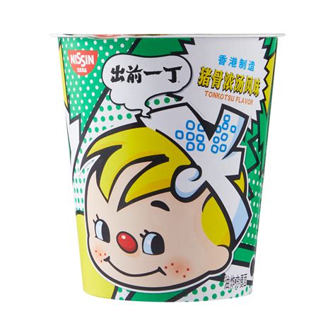 中國香港出前一丁豬骨濃湯風味油炸泡麵73g杯