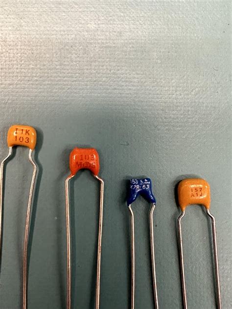 How Do You Read These Capacitor Codes And Does The Coating Matter Blue Yellow Orange Brown