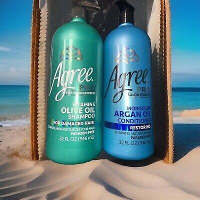Agree Pro Salon Experts Vitamin E Olive Oil Shampoo And Moroccan Aran Oil