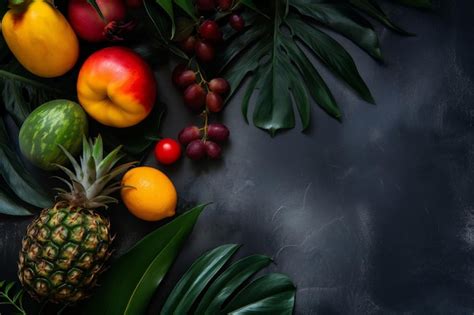 Tropical Fruit With Dark Background Images Free Download On Freepik