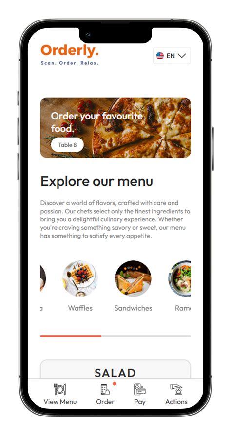Orderly App Seamless Dining And Smart Management