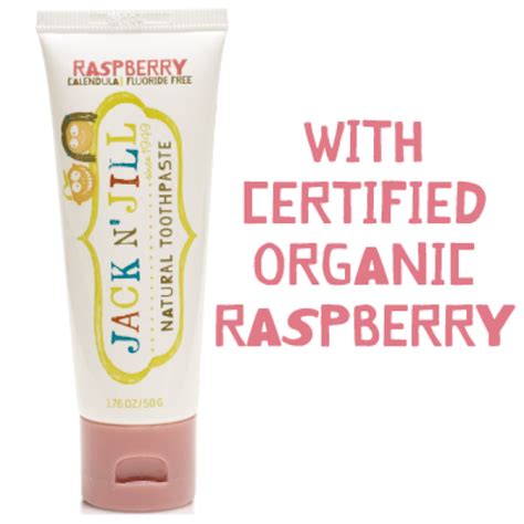 Jack N Jill Toothpaste Natural Organic Raspberry 50g Mega Health