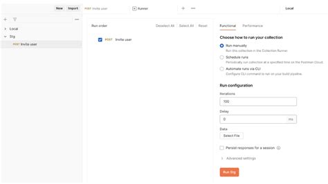 loop request with different data in postman