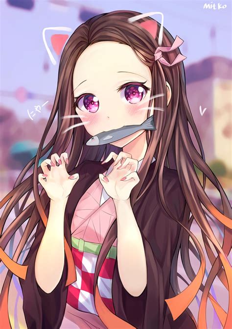 Kamado Nezuko Kimetsu No Yaiba Drawn By Machin Danbooru