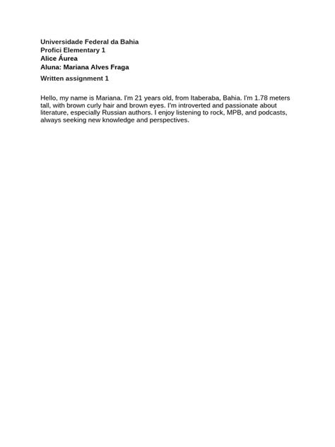 Written Assignment 1 Pdf