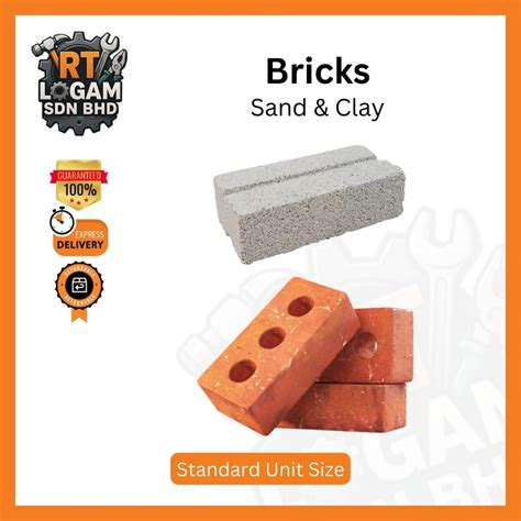 1 Piece Cement Sand Brick Bata Simen 沙砖 Clay Brick Bata Merah