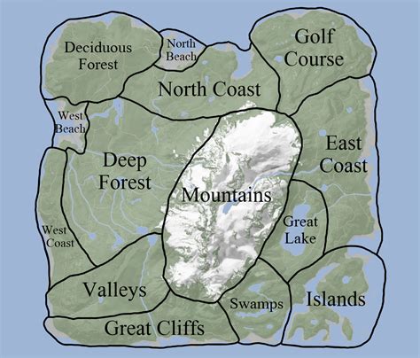 A Fan Made Map Of Regions Of Sotf R Sonsoftheforest