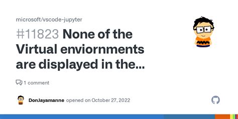 None Of The Virtual Enviornments Are Displayed In The Kernel Picker · Issue 11823 · Microsoft