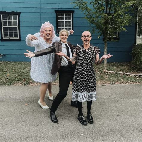 Derek Webb Attends Dove Awards In Drag Protestia