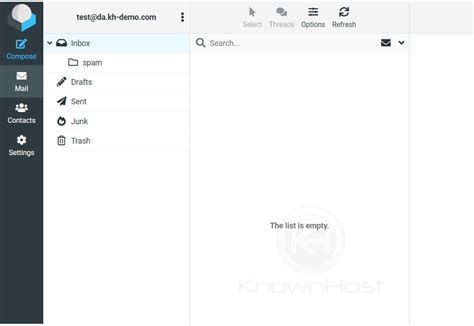 how to access email accounts in directadmin knownhost