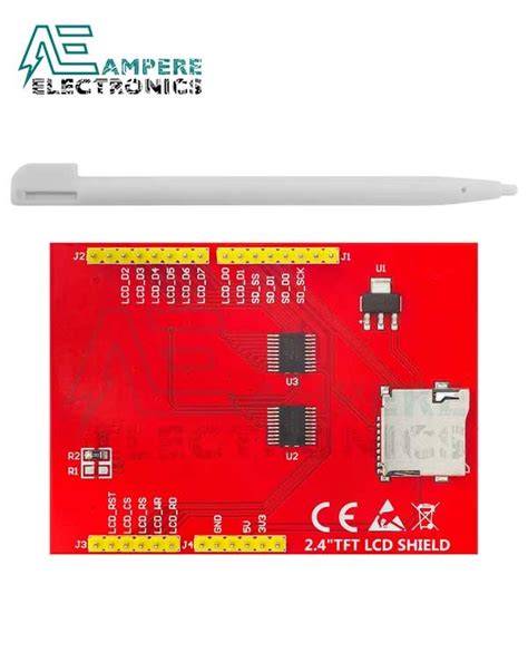 2 4 inch tft lcd shield touch display module for arduino ampere