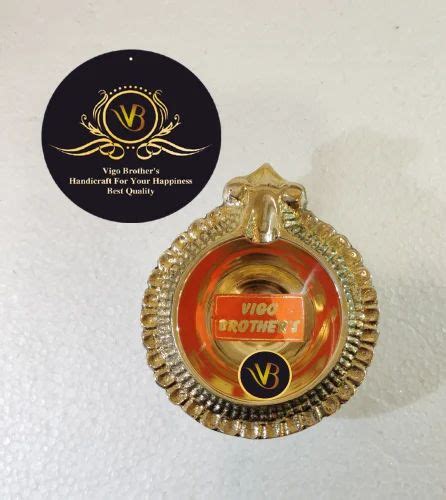 Round Pooja Vigo Brothers Brass Laxmi Kubera Diya At ₹ 55 Piece In Moradabad