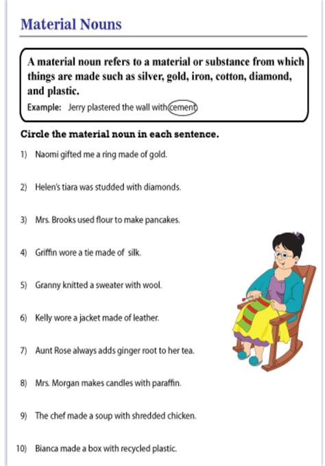 Material Noun Examples
