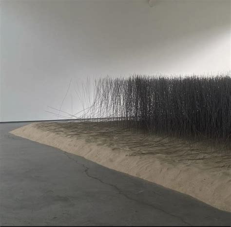 Desolate Landscape With Grass And Sand