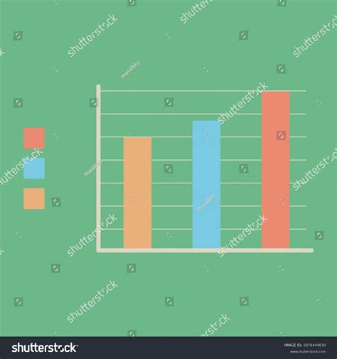 Simple Cute Bar Graph Illustration Stock Vector Royalty Free 2078444830