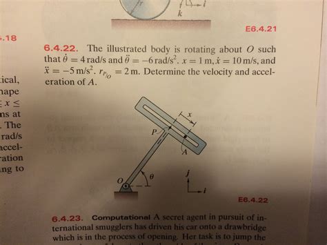 Solved The Illustrated Body Is Rotating About O Such That Chegg Com