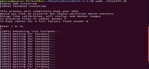 flash system image waiting for fastboot modalai forum