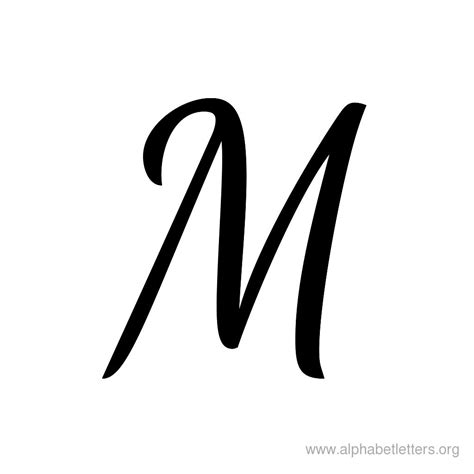 Cursive Alphabet M