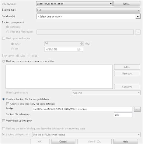 All About Sql Configuring Sql Server Maintenance Plan
