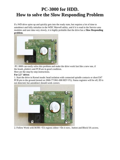 Pc3k Slow Responding Problems Pdf Business