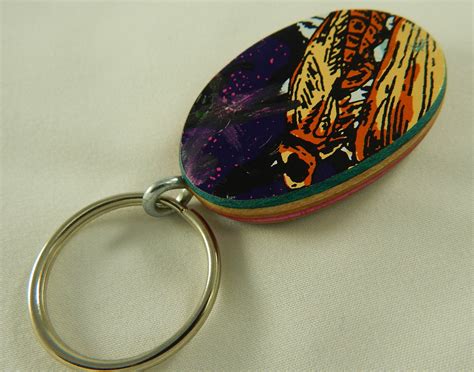 Cockroach Keychain Made From A Recycled Skateboard Deck Etsy