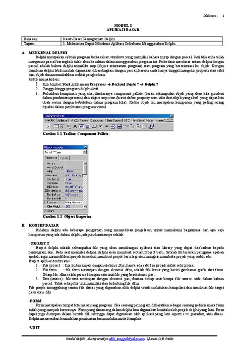 Pdf Latihan Delphi 7