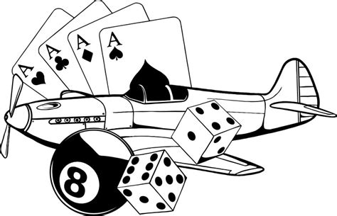 Fighter Plane Coloring Book Airplane Drawing Vector Image