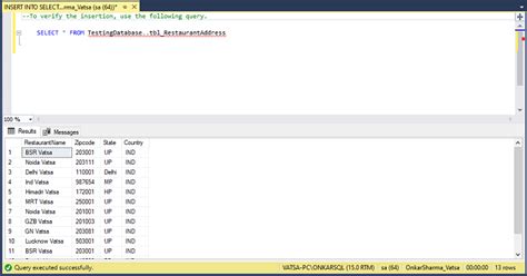 INSERT INTO SELECT Vs SELECT INTO In SQL Server