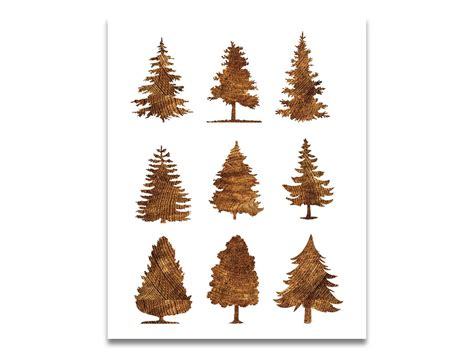 Trees Stencil Fast Reusable Color Draw Paint Stencil Etsy