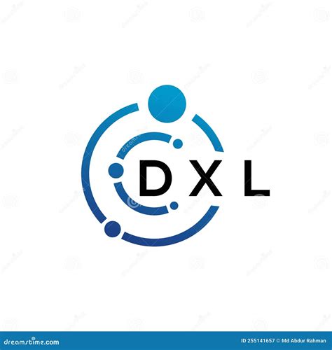 Dxl Letter Logo Design On White Background Dxl Creative Initials Letter Logo Concept Stock