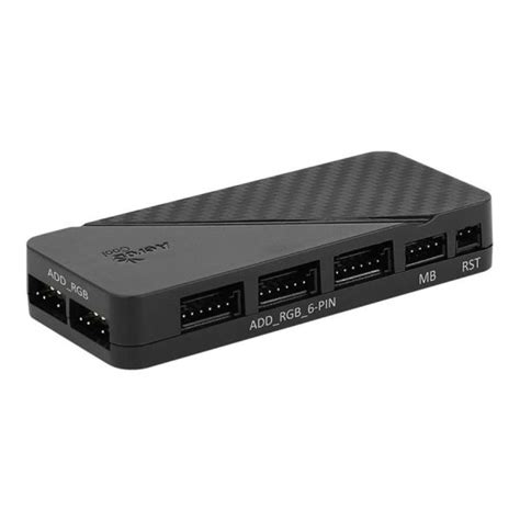 Fan Hub Aerocool H66f Argb Pwm Fan Hub Brown Box Laaca Gaming Y