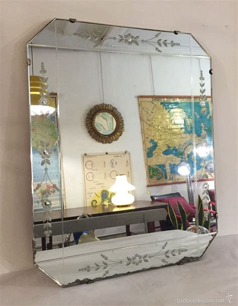 Espejos Antiguos Vintage Baños Antiguos Espejo Grande Pared Deco Espejos