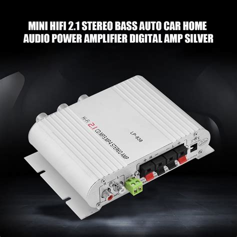 Ubervia® Audio Power Amplifier Mini Hi Fi 21 Stereo Audio Auto Car