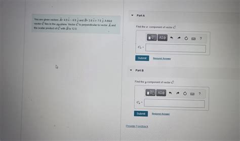 Solved You Are Given Vectors Veca49hati 69hatj ﻿and