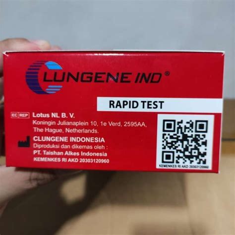 Jual Cod Swab Test Antigen Clungene Ind Nasal Original Isi 25 Pcs