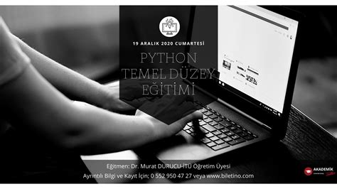Python Temel D Zey E Itimi Aral K Akademi Talks Online Biletino