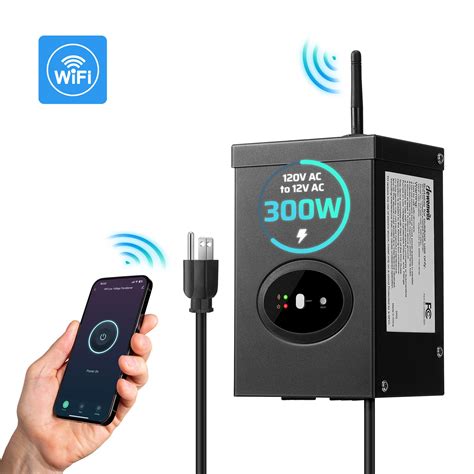 Dewenwils Wifi 300w Low Voltage Transformer With Timer 120v To Ac 12