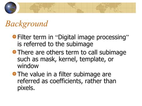 Spatial Filtering Ppt Photo Editing Software Computer Software And Applications