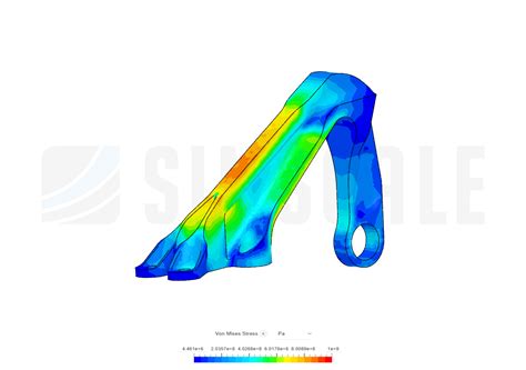 Fem Linear Nonlinear Analysis Of An Aircraft Engine Bearing Bracket By Aasadara Simscale