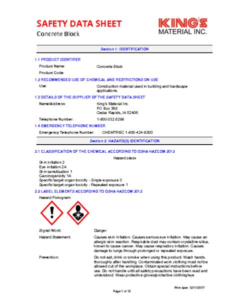 Concrete Masonry Units Mcclure Materials Inc